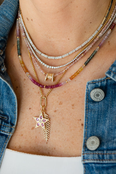 14K Gold Lexi Lock Necklace: Round Box Chain - Lock Necklaces & Charms ...