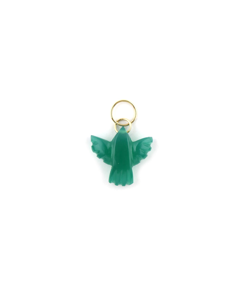 14K Gold Diamond Line Thunderbird Charm - Unique Diamond Charms | J. Landa